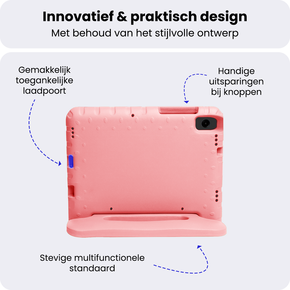 Samsung Galaxy Tab A11 Kinderhoes Shockabsorberend Foam - Zalm